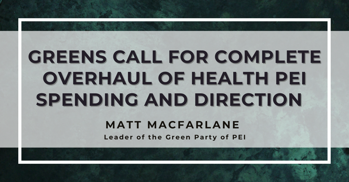 Statement from Matt MacFarlane calling for complete overhaul of Health ...